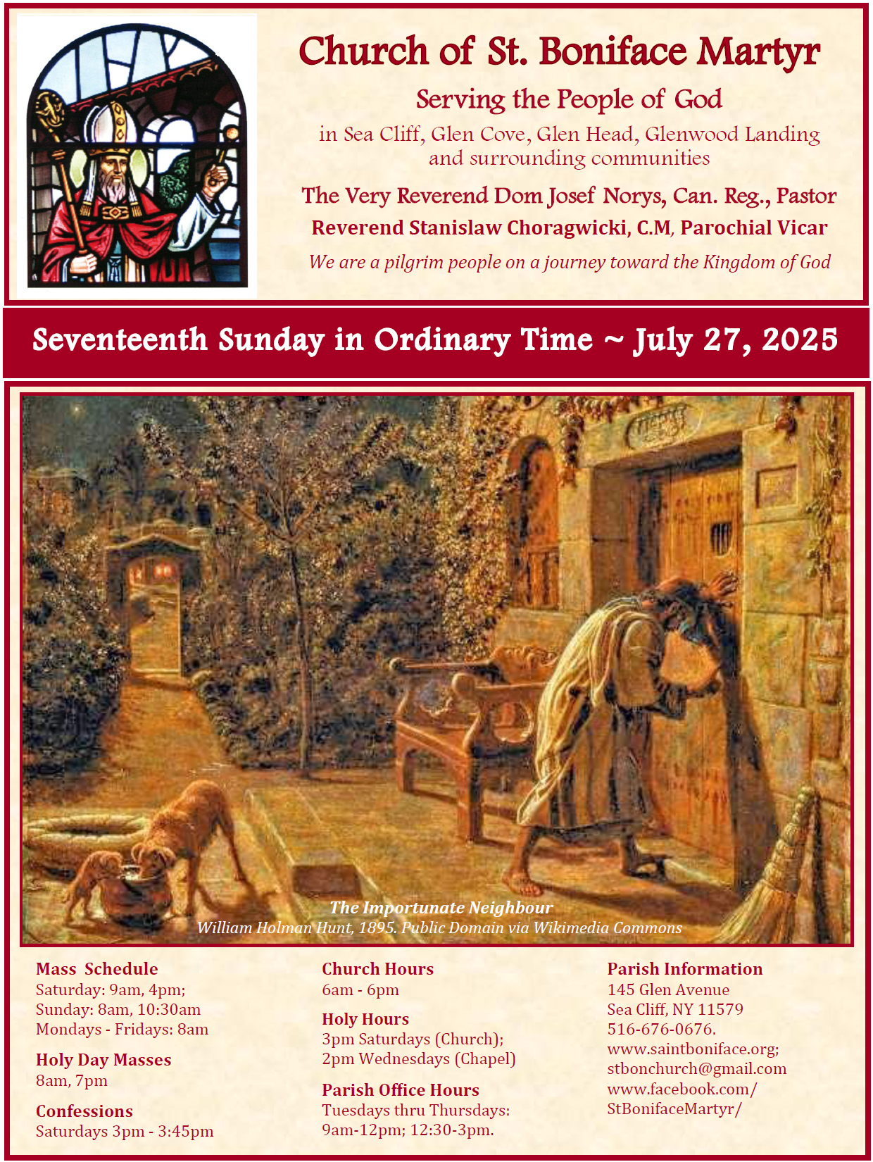 Our Parish Bulletin | St. Boniface Martyr Parish