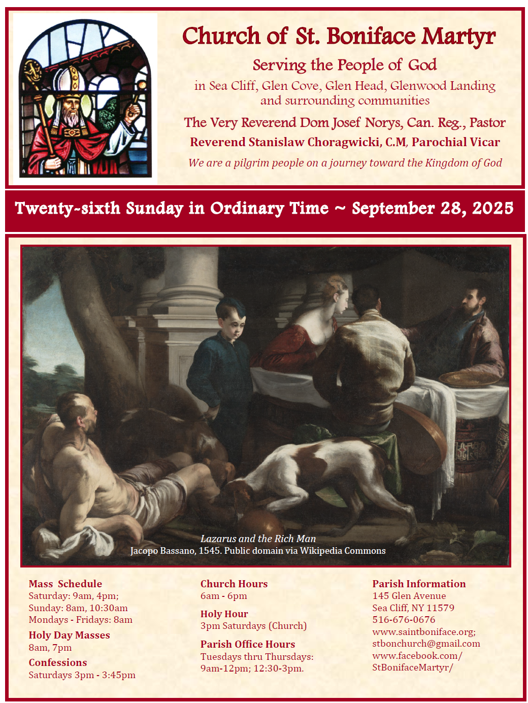 Our Parish Bulletin | St. Boniface Martyr Parish